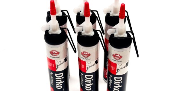 6 x Elring Dirko HT Black Silicone Gasket Sealant - 200ml x 6
