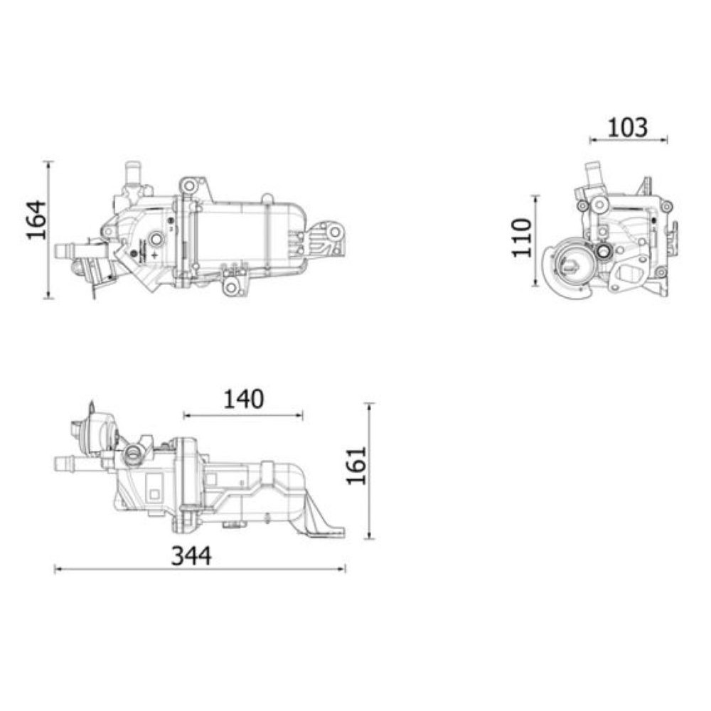 EGR Cooler for Renault 1.6 dCi - R9M