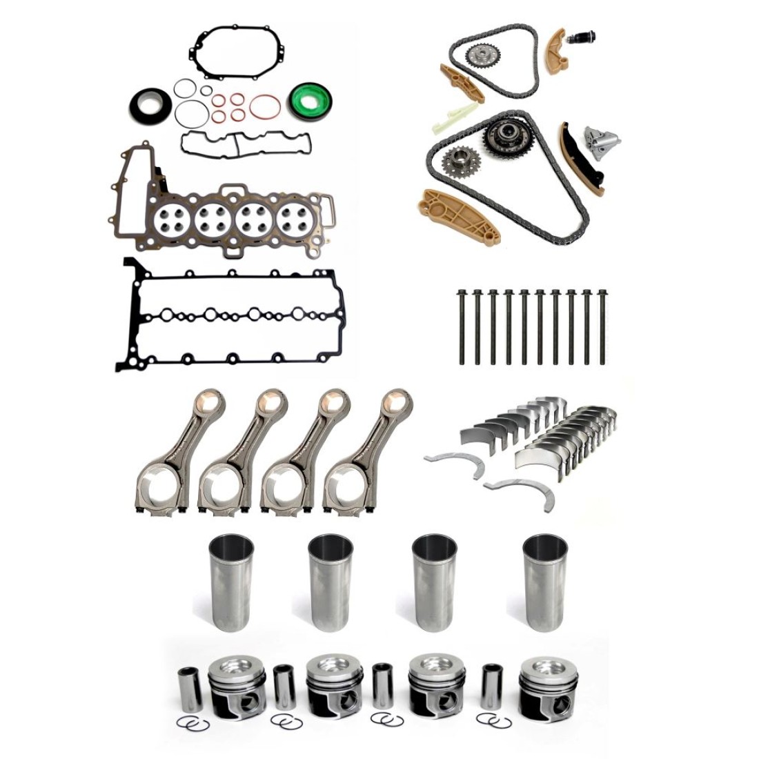 Engine Rebuild Kit for Land Rover Discovery, Disco Sport, Range Rover ...