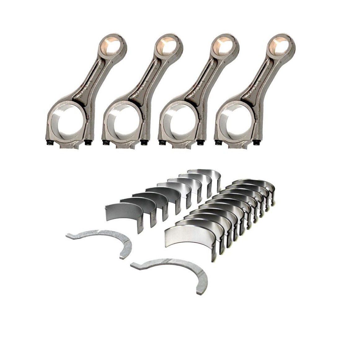 4 Conrods with Engine Bearings For Land Rover Discovery, Disco Sport ...