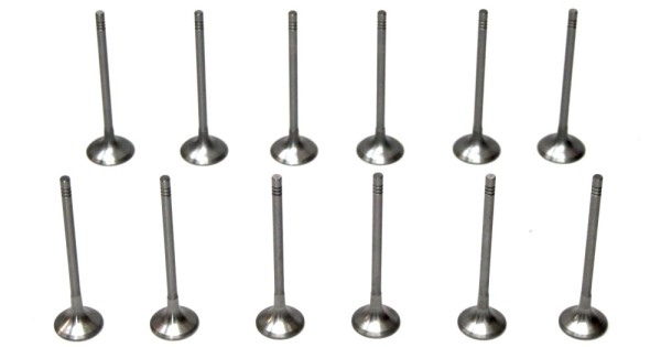 Set of 12 Engine Valves for Ford 1.0 998cc Ecoboost