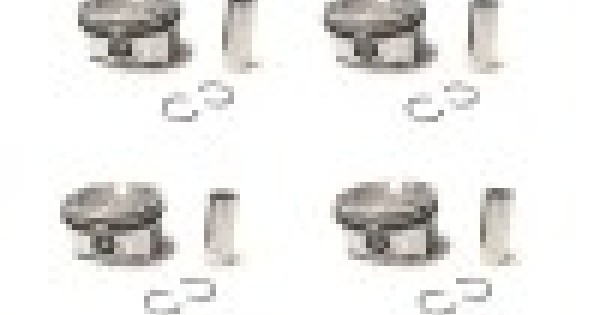 4 Pistons with Rings for Opel 1.4 A14NE, B14NE & D14NET