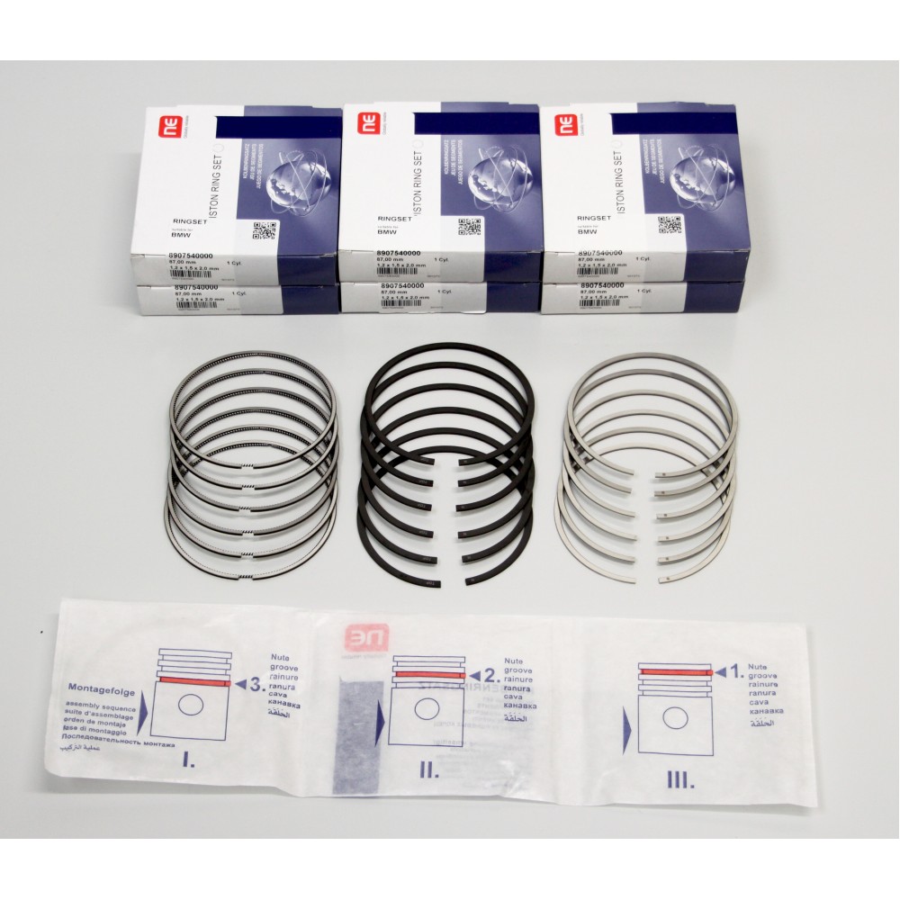 Piston Ring Set for BMW 3.2 24v E46 M3, Z3, Z4 - S54B32